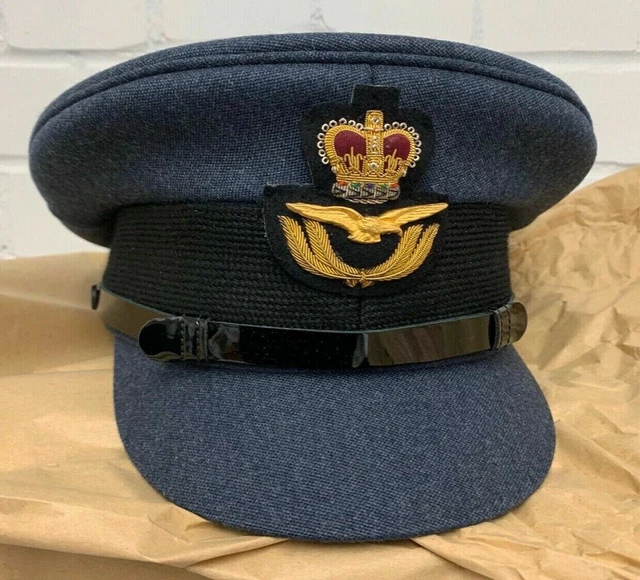 RAF ROYAL AIR FORCE OFFICERS PEAKED DRESS CAP - Range of sizes ,British ...