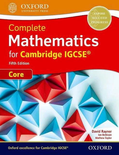 COMPLETE MATHEMATICS FOR Cambridge IGCSE Student Book (Core) by David ...