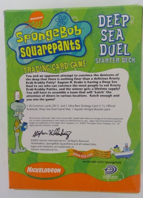 CARD GAME SPONGEBOB Squarepants: Deep Sea Duel Trading starter deck 1st ...