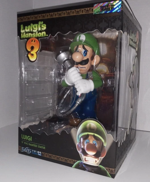 LUIGI 9'' PVC Painted Statue First 4 Figures F4F Luigi's Mansion 3 ...