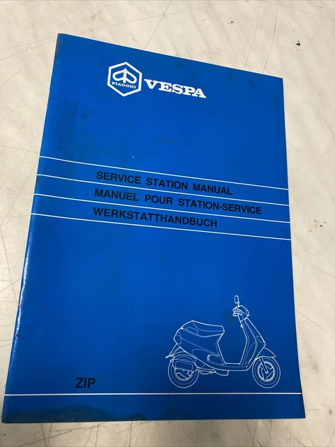 VESPA PIAGGIO ZIP Suplemento Al Manual Revisión Técnica Taller Scooter Sfera EUR 29,25 - PicClick ES