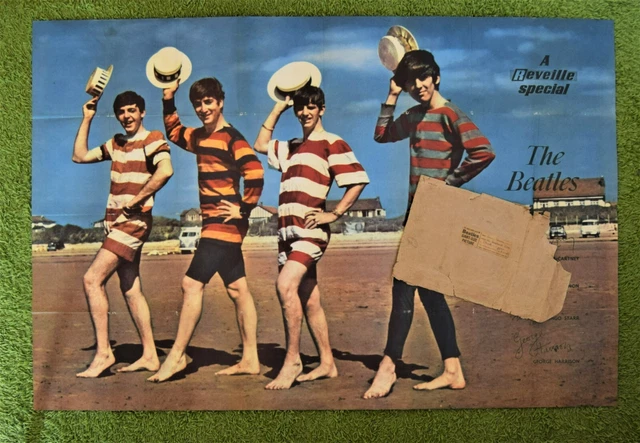 ORIGINAL BEATLES GIANT huge Reveille UK fold-out poster Sept 1963 ...