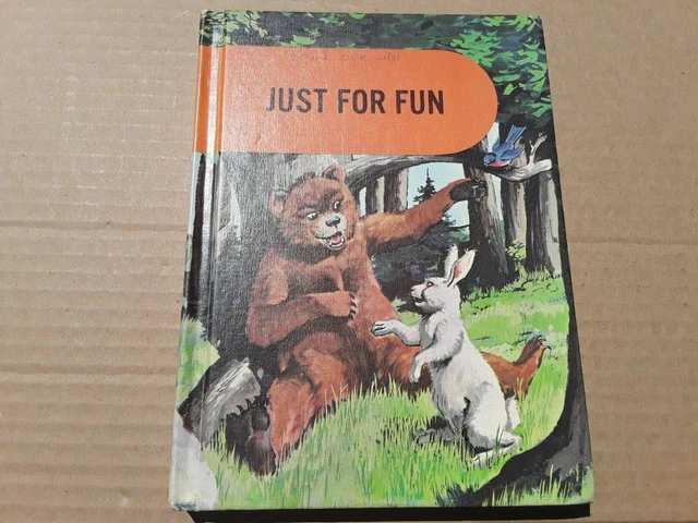 BASIC READER VINTAGE Childrens School Book Just For Fun Library Book ...