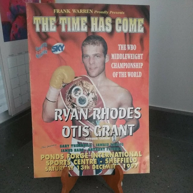 RYAN RHODES V Otis Grant Programme 13th December 1997 £18.00 - PicClick UK