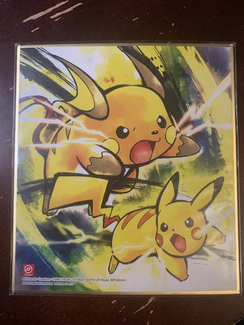 RAICHU PIKACHU POKEMON Shikishi Art Board #15 NM $27.00 - PicClick