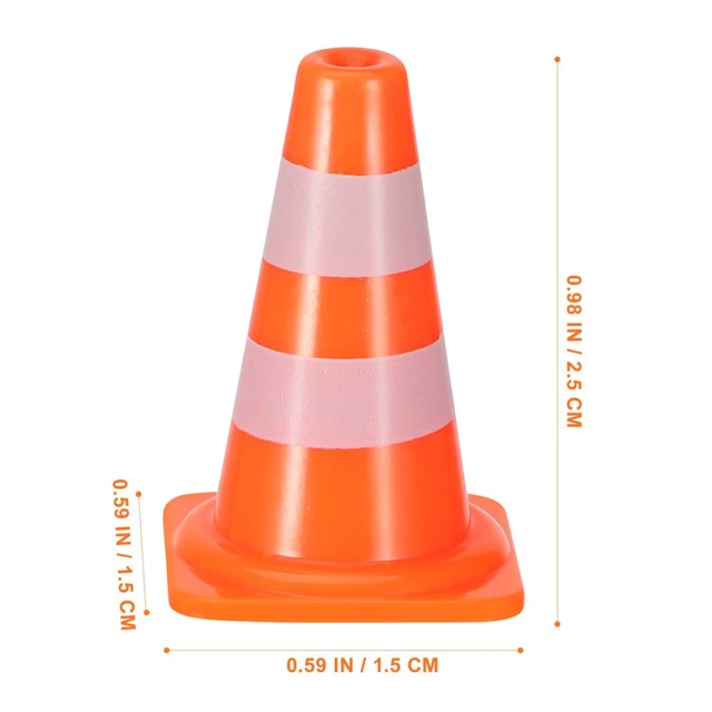 6 PACK SMALL Road Cone Simulation Roadblocks Toy Car Traffic Cones £12. ...