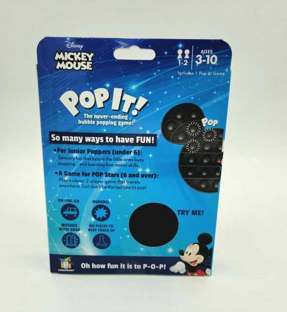 DISNEY POP IT! Sensory Fun Mickey Mouse Original Popping Game Fidget £ ...