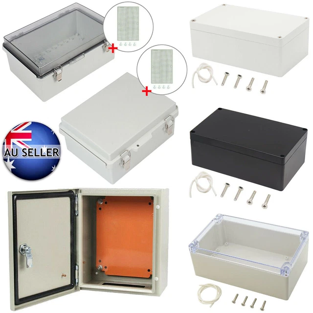 ABS PLASTIC/STEEL ELECTRICAL Enclosure Junction Box DIY Project Case ...