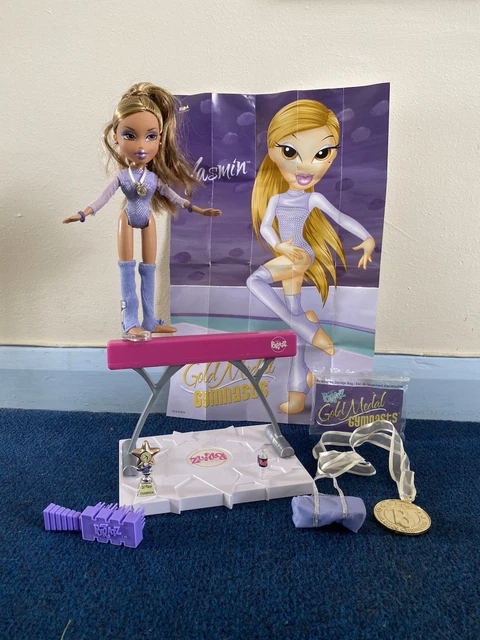 BRATZ PLAY SPORTZ Gymnasts Gold Medal Yasmin Doll Sports Gymnastics ...