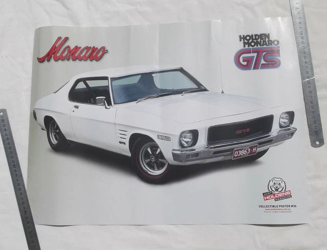 HK HOLDEN MONARO GTS 327 HQ Holden Monaro GTS 350 Poster Removed from a ...