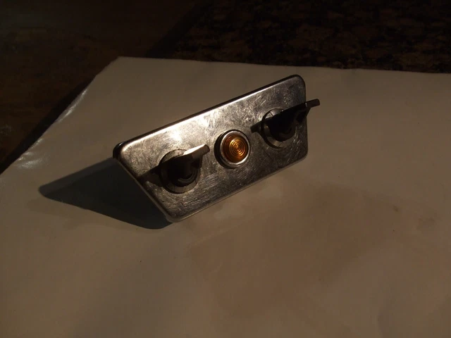 VINTAGE CHROME SWITCH PANEL FOR DASHBOARD with switches/warning light £ ...