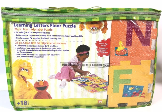 SESAME STREET LEARNING Letters Foam Alphabet Floor Puzzle 26pc. £15.01 ...