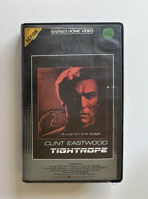 TIGHTROPE [VHS] WARNER Bros Big Box Ex-Rental Video Tape Eastwood 1984 ...