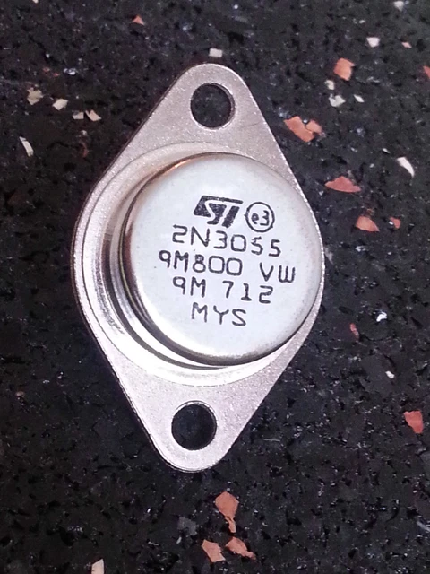 10 X TRANSISTOR 2n3055 NPN power transistor 115w 60v 15a stm to-3 EUR ...