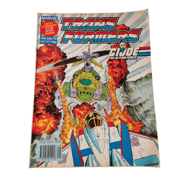 TRANSFORMERS UK #279 Marvel UK 21st July 1990 Comic G1 MTMTE British GI ...