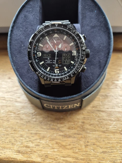 CITIZEN SKYHAWK ECO drive Pilot £220.00 - PicClick UK