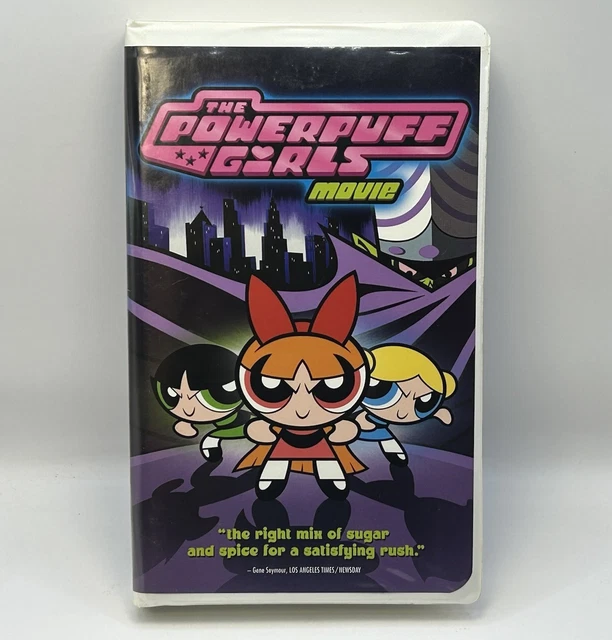 THE POWERPUFF GIRLS Movie VHS 2002 Video Tape Animation VTG Clamshell ...