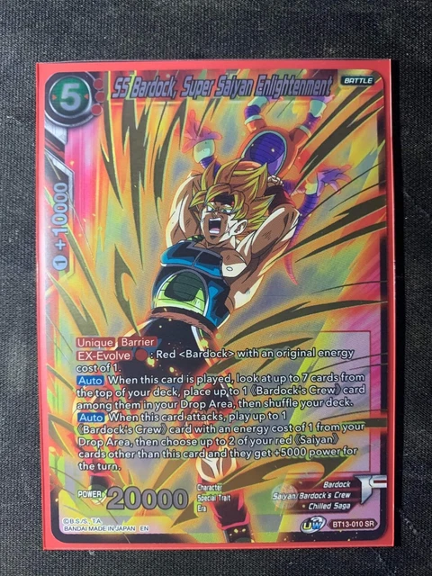 DRAGON BALL SUPER TCG, SS BARDOCK, SUPER SAIYAN ENLIGHTENMENT BT13-010 SP comme neuf EUR 5,77 ...