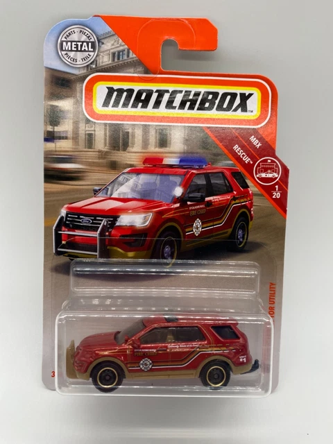 MATCHBOX '16 FORD Interceptor Utility Fire #42/100 2019 sealed £4.65 ...