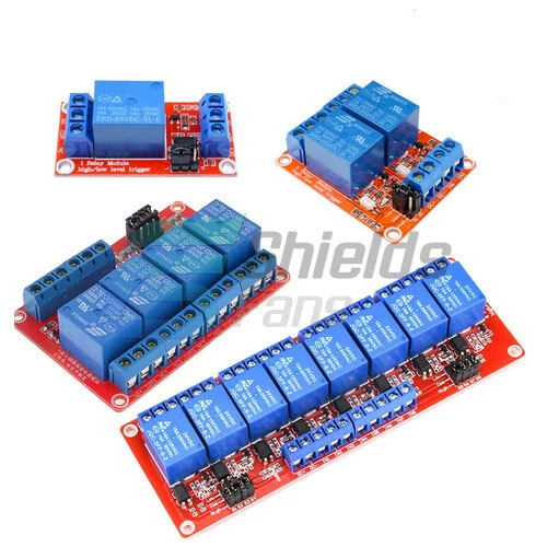 1/2/4/8 CHANNEL RELAY Board Relay Module with Optocoupler High Low 5V ...