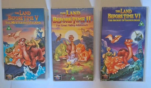 THE LAND BEFORE Time Vhs X3 Video Bundle Vintage Kids Films 1994, 1997 ...