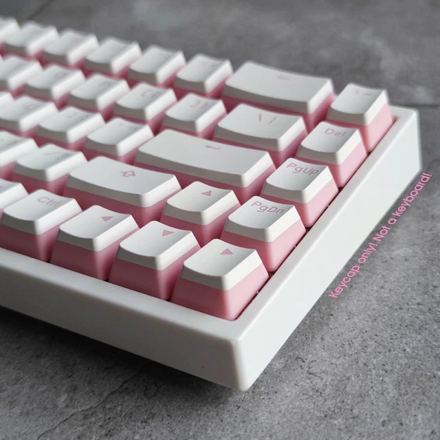 GIRL PINK PBT Double Shot Pudding Keycaps set for Cherry MX Mechanical ...