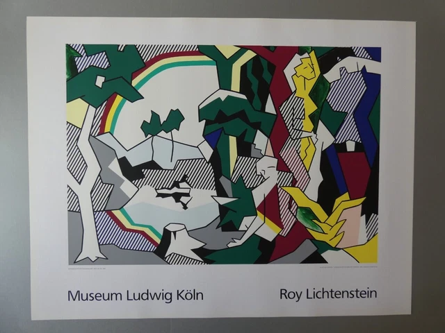CARTEL ROY LICHTENSTEIN - Museum Ludwig Cologne 1998. de la exposición ...