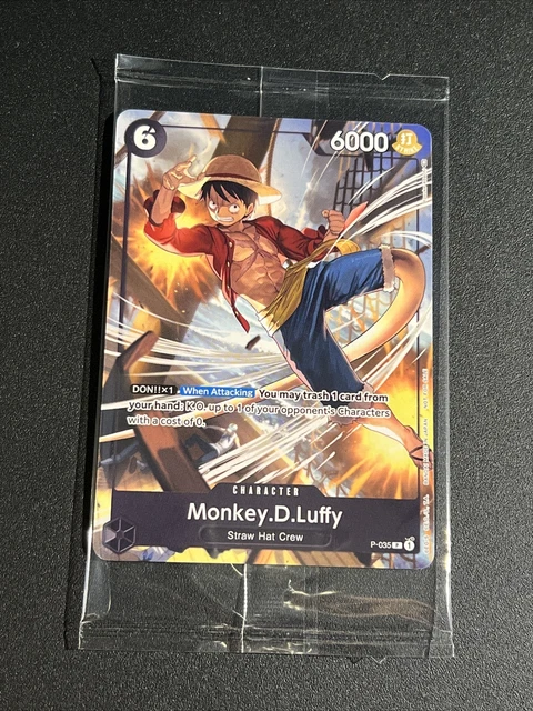 ONE PIECE CARD Game p-035 monkey d luffy Sealed ENG Promo Pack Event Character p EUR 1,00 ...