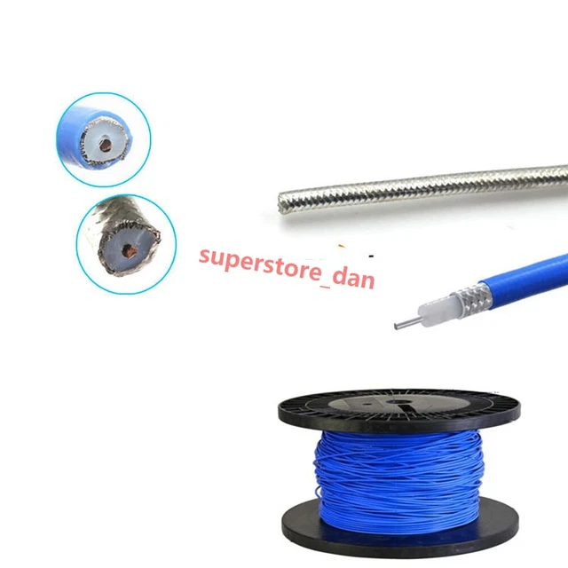 RF RG402 CABLE Coaxial Connector Semi-rigid Flexible lot RG-402 Coax ...