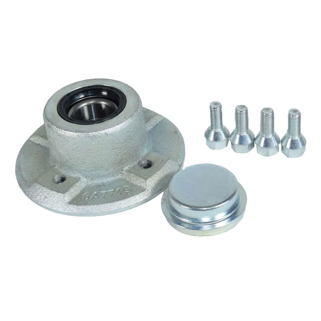 100MM PCD TRAILER Cast Wheel Hub with Sealed Bearings For Ifor Williams ...