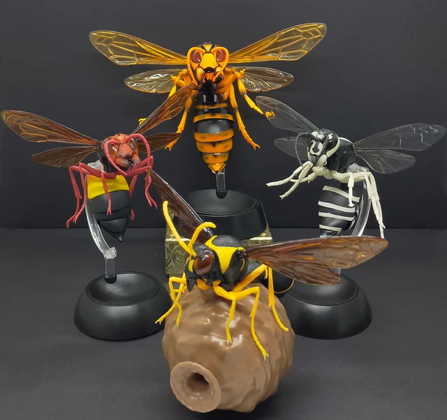 BANDAI GASHAPON HORNET Action Figure Wasp Bee with Display Base from JP ...
