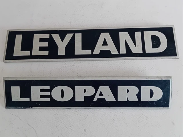 LEYLAND & LEOPARD Badge. Wide Leyland Leopard Badges. Bus Badge - Coach ...