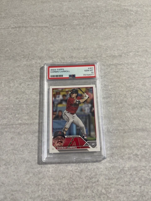 CARTE RECRUE CORBIN Carroll RC 2023 Topps Series 2 #401 Diamondbacks PSA 10 GEM EUR 32,96 ...