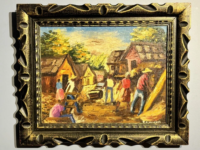 PIERRE LOUIS RAYMOND HAITIAN HAITI ORIGINAL Oil Painting ART 11’’x14 ...