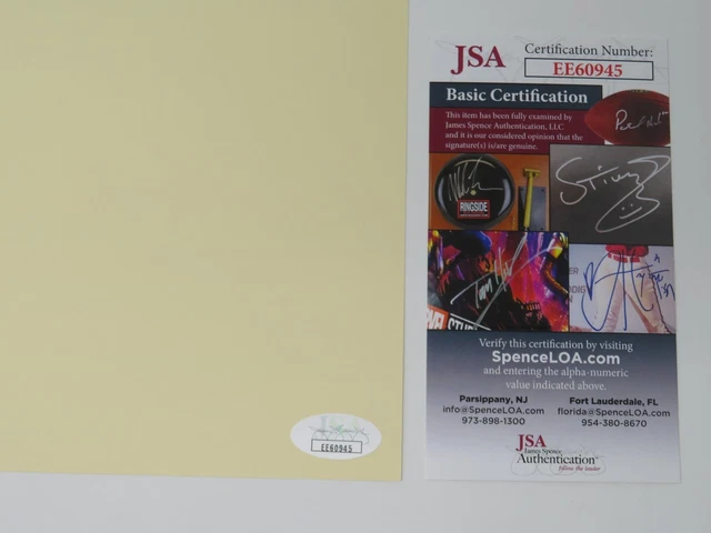 MIKE GARSON DAVID BOWIE BAND Signed Autograph "Young Americans" Sheet ...