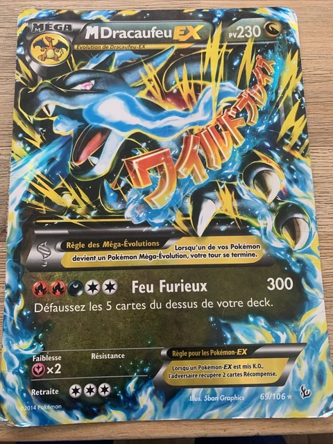 CARTE POKÉMON - Mega Dracaufeu Ex - 69/106 - 2014 - FR EUR 150,00 ...