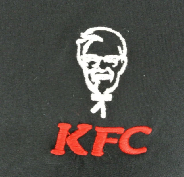 KFC KENTUCKY FRIED Chicken Employee Uniform Black Polo Shirt Size M 46 ...