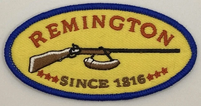 REMINGTON SHOTGUN RIFLE Iron on Firearms Guns Vintage Style Retro Cap ...