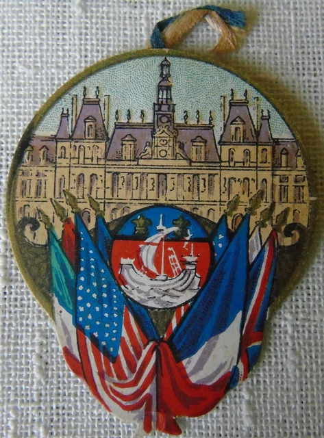 WW1 FRENCH CHARITY Fundraising Card Badge Journee De Paris 1917 £5.42 ...