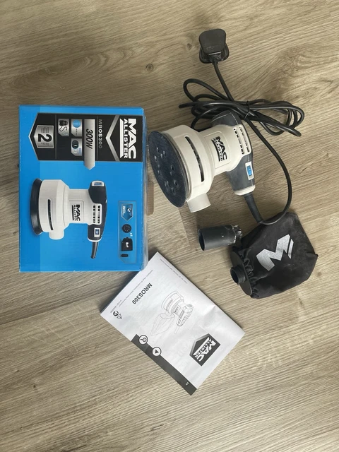 MAC ALLISTER 300W 220-240V Corded Random orbit sander MROS300 £20.03 ...