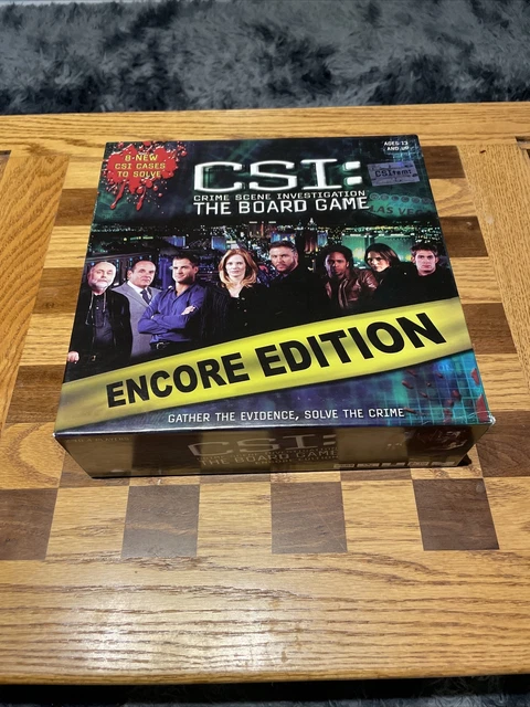 CSI: CRIME SCENE Investigation: The Board Game 8 CRIME SCENES, NEVER ...
