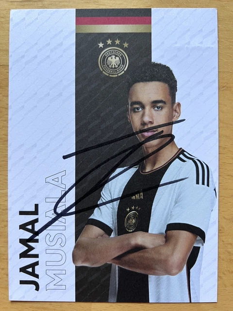 JAMAL MUSIALA AK FC Bayern München DFB 2023 Autogrammkarte original signiert EUR 8,99 - PicClick DE