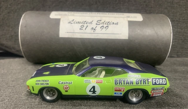 1:43 DINKUM CLASSICS Ford XA Falcon GT # 4 1973 Bathurst Bryan Byrt ...