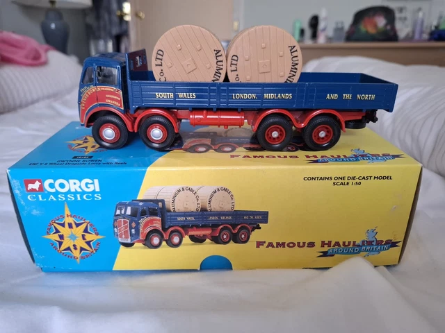 CORGI CLASSICS ERF V 8 Wheeled Dropside Lorry Gwynne Bowen 1/50 with ...