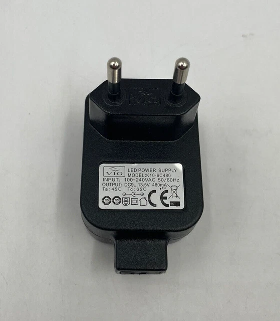 VIG LED POWER Supply Netzteil MODEL K10-6C480 Steckertrafo Steckernetzteil Neu EUR 19,90 ...