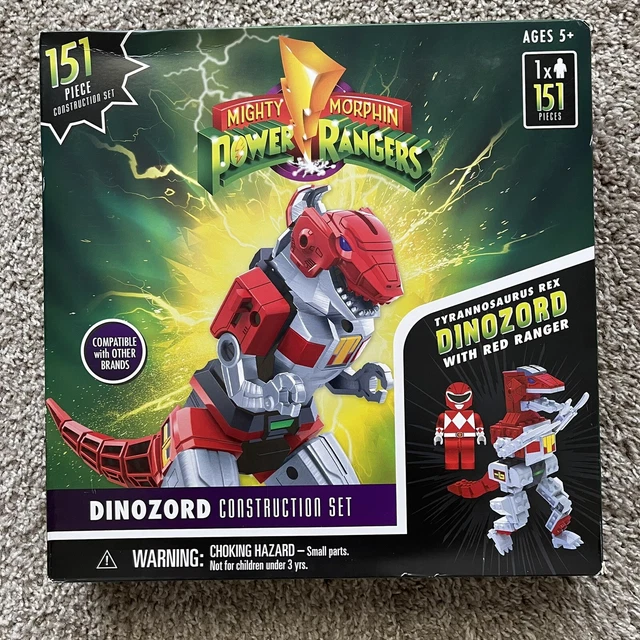 MIGHTY MORPHIN POWER Rangers Dinozord Construction Set Tyrannosaurus ...