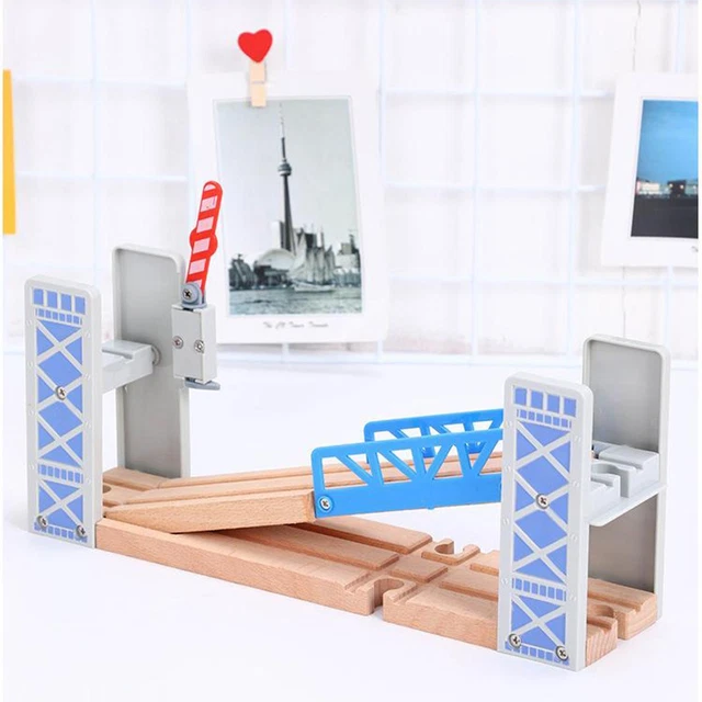 KIDS WOOD TRAIN Track Bridge Accessories Railway Train Rail Vehicle ...