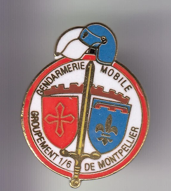 RARE PINS PIN'S .. Gendarmerie Nationale Escadron Mobile 1/6 Montpellier 34 ~Dq EUR 4,99 ...