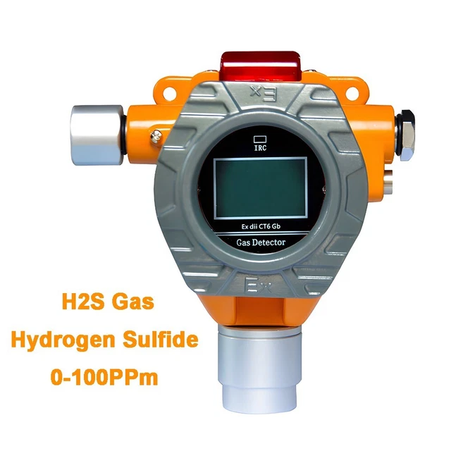 HYDROGEN SULFIDE H2S Gas Detector H2S Gas Concentration Alarm Monitor 0 ...