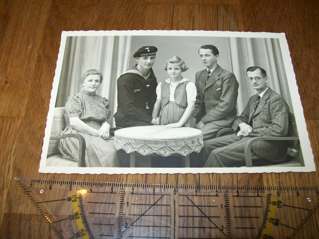 FOTO WEHRMACHT KRIEGSMARINE U-Boot ? Mützenband junger Matrose Kieler ...